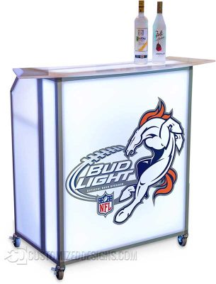 Portable Mini Bar on Wheels - Great for Mobile Bartenders - Light & Mobile