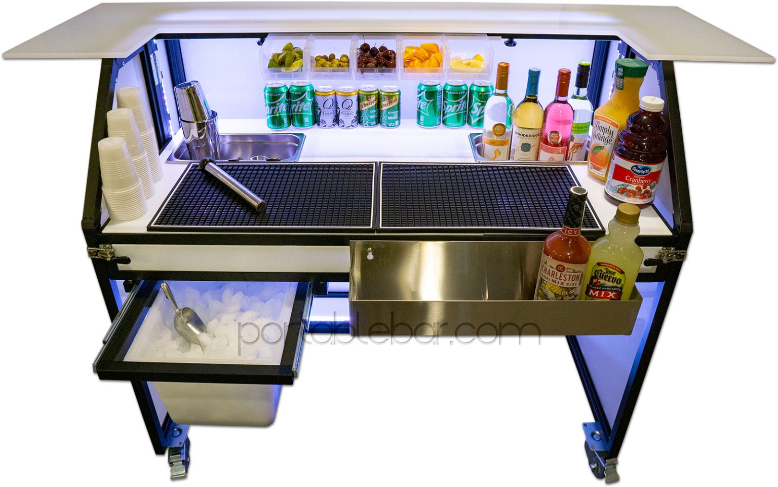 48" Folding Portable Bar | Great for Bars, Restaurants & Special Events